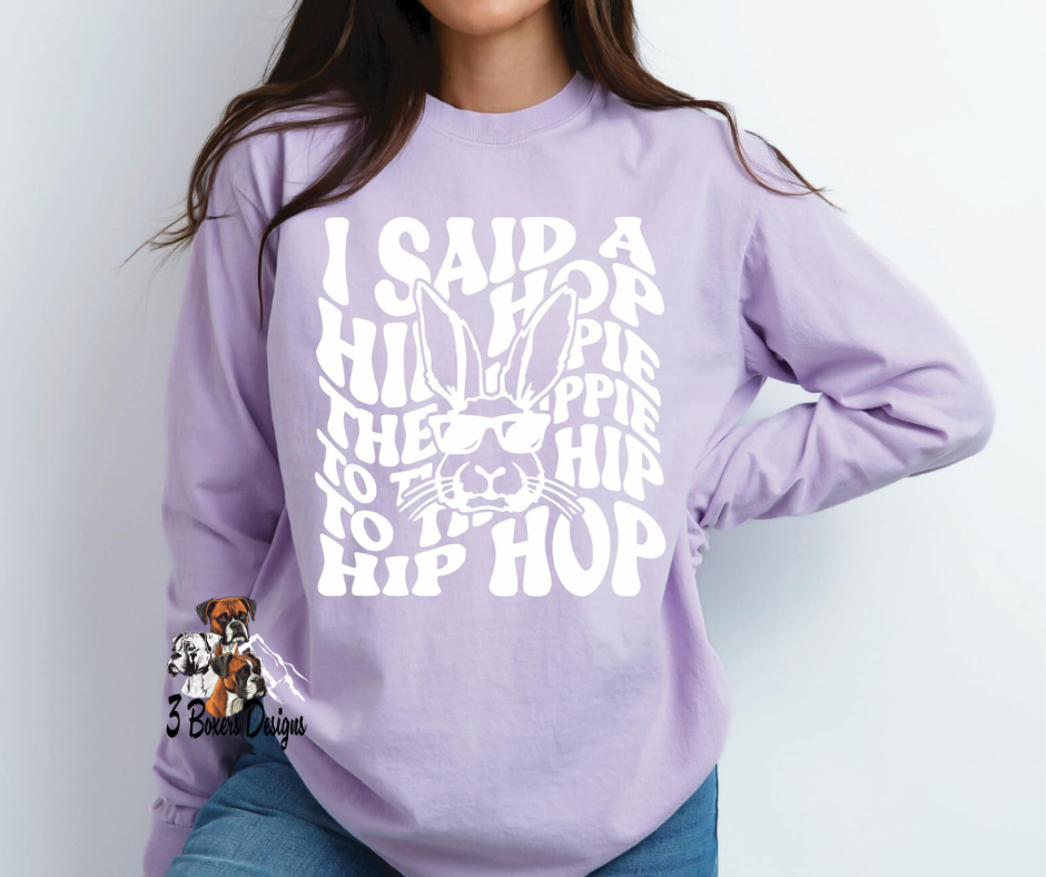 Hip Hop Easter Bunny (White Ink) – 3 Boxers Designs