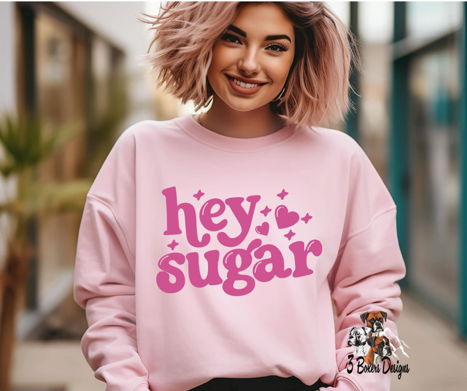 Hey Sugar Oversized (Hot Pink Ink) – 3 Boxers Designs